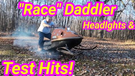 Race Ski Daddler Headlights And Test Hits Vintage Amf One Lung