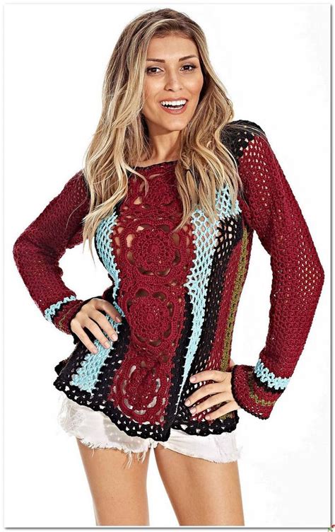 Российский Сервис Онлайн Дневников Вязаная крючком туника Вязаная крючком одежда Модели