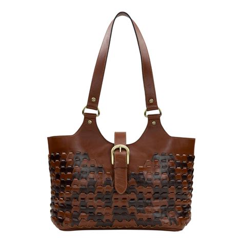 Patricia Nash Pitassi Woven Leather Tote Hsn