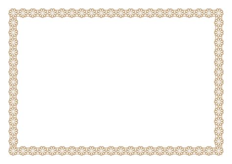 Borda De Certificado Em Branco Pronta Para Adicionar Texto Na Cor