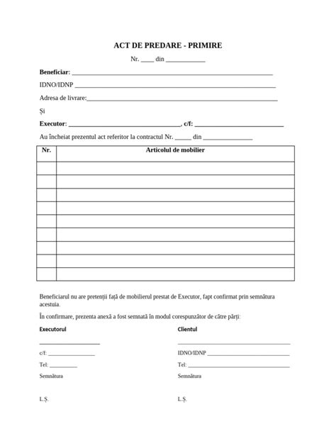 Act De Primire Predare Pdf
