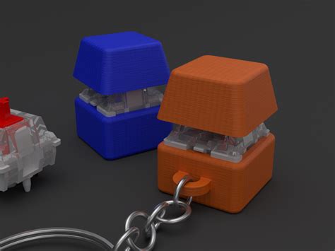 Stl File Keyboard Key Fidget Toy Outemu Switch Keychain ⌨️ Obj ・model