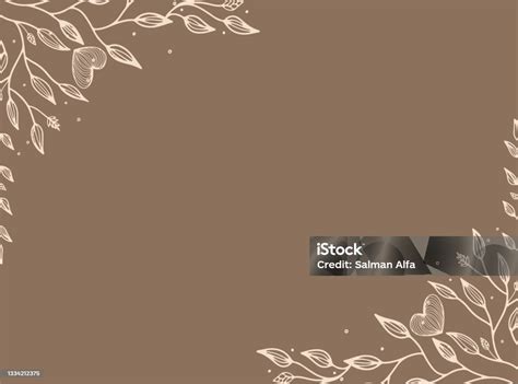 텍스트 꽃과 잎을위한 복사 공간이있는 간단한 현대 스타일의 벡터 디자인 템플릿 결혼식 초대 배경과 프레임 소셜 미디어 이야기 배경 화면 0명에 대한 스톡 벡터 아트 및 기타