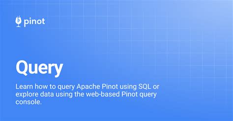query apache pinot docs