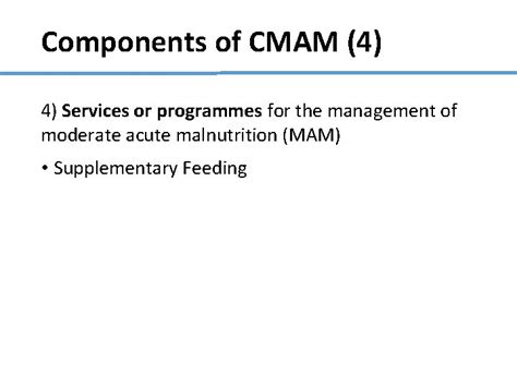 Presentation Outline 1 History Of Cmam In Malawi