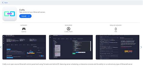 Casaos Crafty Documentation