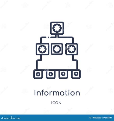 Linear Information Architecture Icon From General Outline Collection Thin Line Information