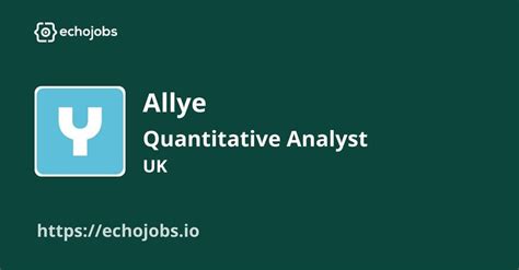 Allye Is Hiring Quantitative Analyst Data Scientist Uk Aws Gcp