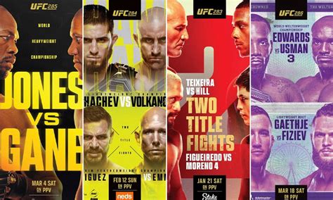 Photos Ufc Event Posters Of 2023
