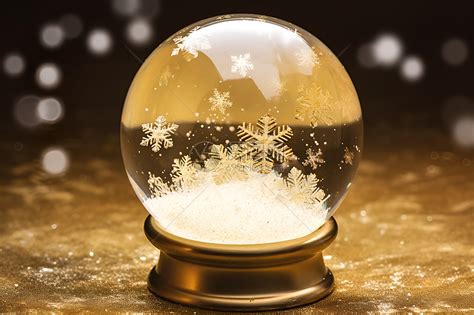 雪地里的魔幻水晶球高清图片下载 正版图片600949426 摄图网