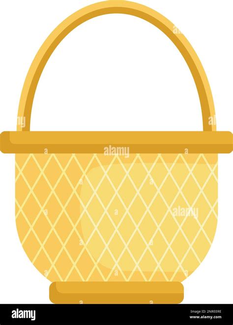 Spring Picnic Basket Cartoon Vector Illustration Stock Vector Image