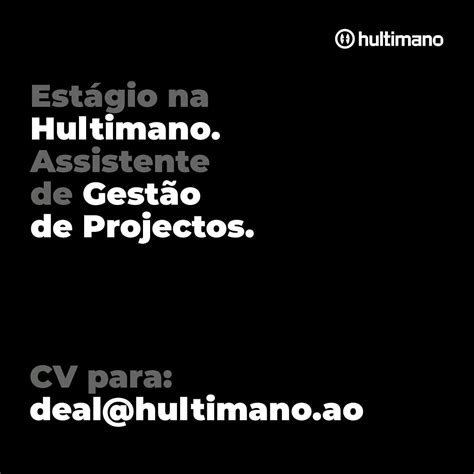Oportunidade De Estágio Para Assistente De Gestão De Projectos