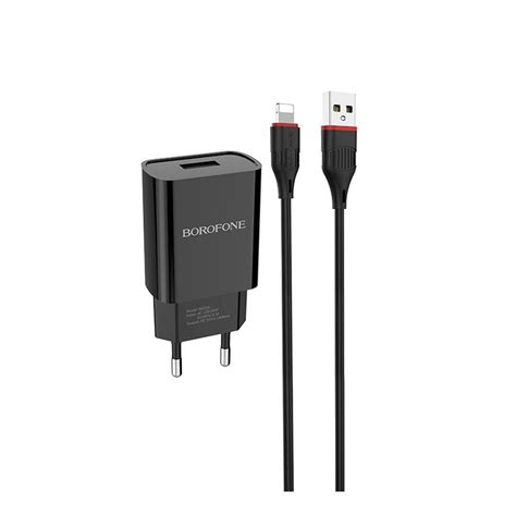 Φορτιστής Ταξιδίου Borofone BA20A Sharp USB 5V/2.1A με Αποσπώμενο ...