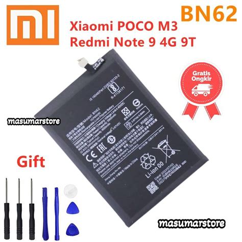 Jual Baterai Batre Battery Bn Xiaomi Poco M Redmi T Mah Original Shopee Indonesia