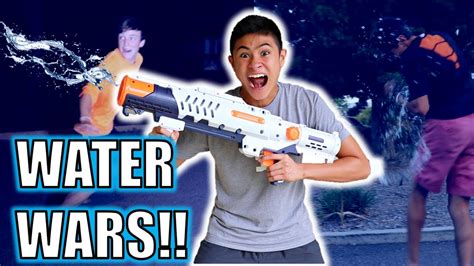 Epic Water Gun Prank Water Wars Youtube