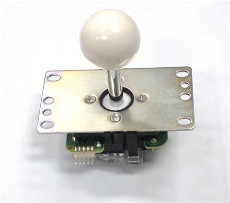 Sanwa Original Japan Arcade Joystick Jlf Tp 8yt With White Ball Top