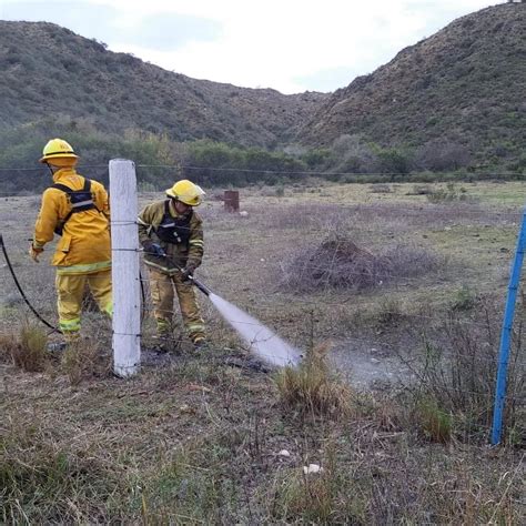 Sofocaron Un Incendio En Las Jarillas Antes De Que Se Propague El