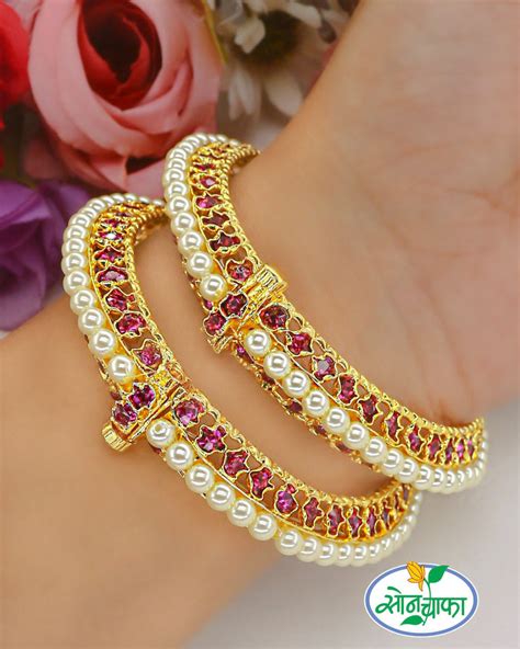 Moti Tode Pearl Bangles Moti Tode Bangles Set Buy Moti Tode Online Sonchafa