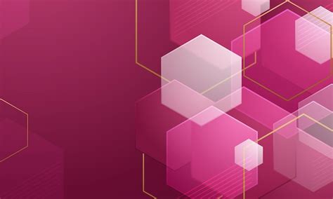 Fondo Abstracto Geométrico Con Hexágonos Vector Premium
