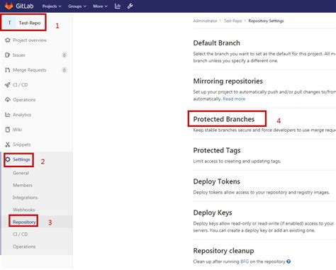 gitlab 设置分支保护功能及取消分支保护 技术改变命运Andy 博客园