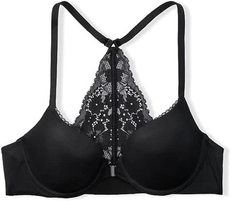 Victorias Secret Everyday Comfort Lace Racerback Bra Demi Cup Front