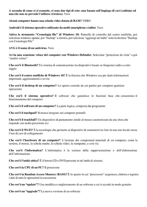 Eipass Modulo 1 7 Moduli Prove Desame Di Elementi Di Informatica
