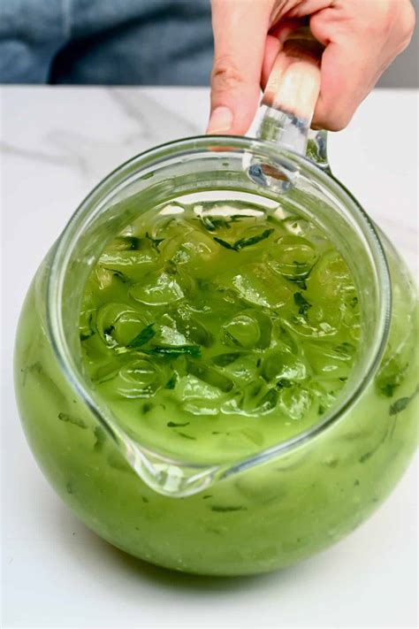 Refreshing Cucumber Lemonade With Lemon Or Lime Alphafoodie