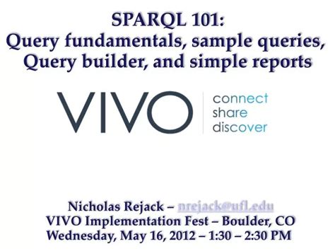 Ppt Sparql 101 Query Fundamentals Sample Queries Query Builder