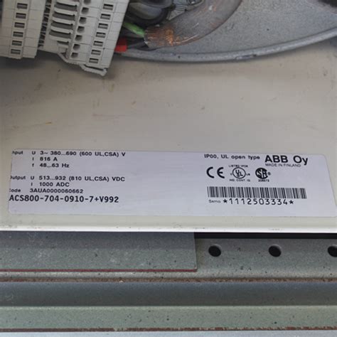 Abb Acs800 704 0910 7 V992 Frequency Converter Multi Drive Rectifier Unit Suppliers