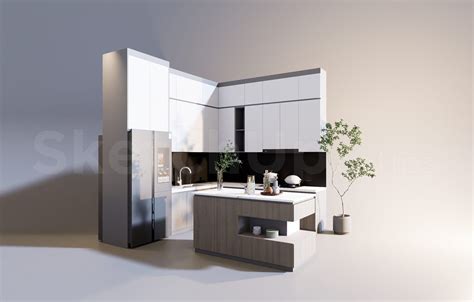 8548 Free Sketchup Kitchen Model Download