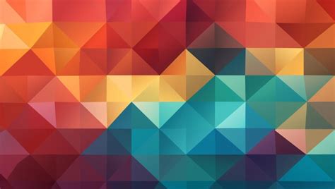 Premium Ai Image Colorful Polygon Geometric Texture Background
