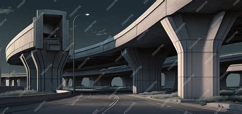 Premium Ai Image Viaduct Overpass Tunnel For Freeway Bypass