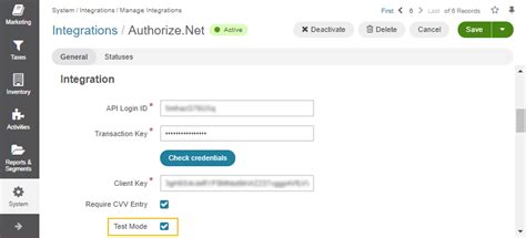 Prerequisites For Authorizenet Integration In The Back Office