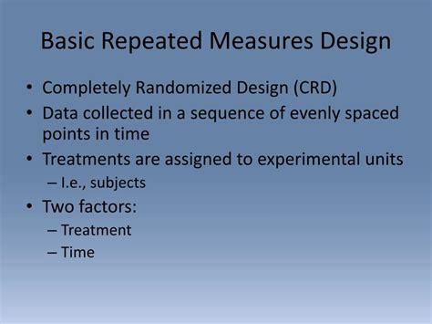 Ppt Repeated Measurements Analysis Powerpoint Presentation Free Download Id3278793