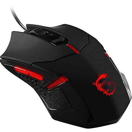 MSI Interceptor DS B Gaming Mouse Black Office Depot