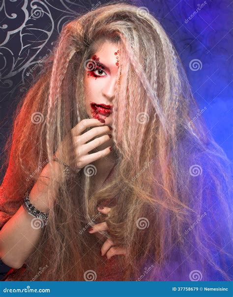 Mad Girl Stock Image Image Of Cosmetics Crime Fantasy 37758679