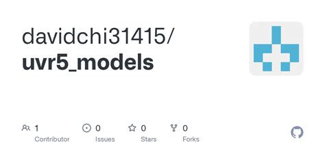 Github Davidchi31415 Uvr5 Models