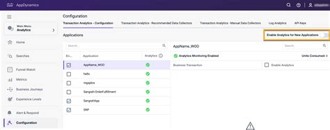 Collect Transaction Analytics Data