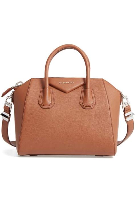 Givenchy Small Antigona Leather Satchel Nordstrom Leather Shoulder Bag Brown Leather