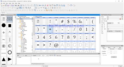 Tải High Logic Fontcreator Professional 14 Thiết Kế Font Chữ