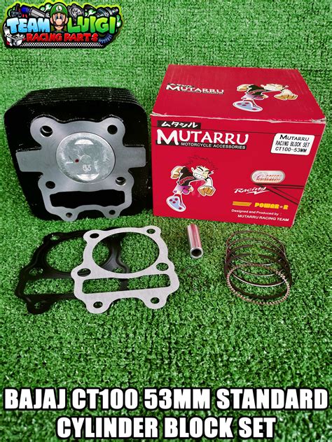 Mutarru Bajaj Ct100 53mm Standard Cylinder Block Set Lazada Ph