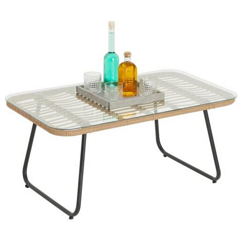 Idimex Couchtisch Boreal Beistelltisch Gartentisch Polyrattan Balkon