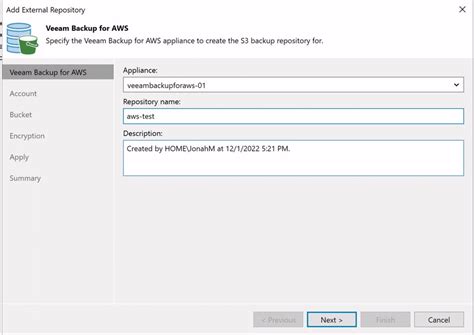 How To Integrate Veeam Backup For AWS With VBR Different Dev
