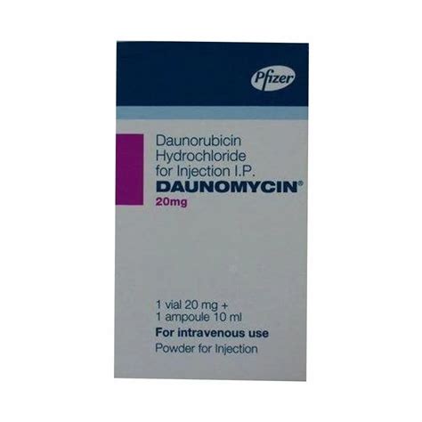 Daunomycin Daunorubicin Hydrochloride Injection Pfizer 20mg At Rs 500
