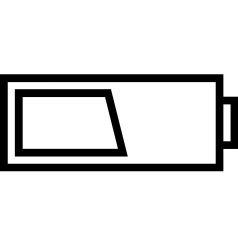 Battery Half Vector Svg Icon Svg Repo