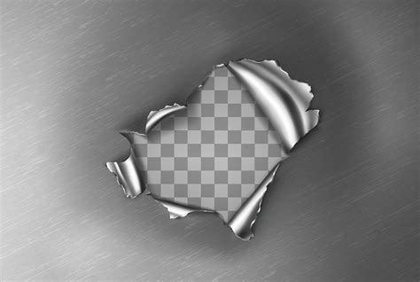 Metal Rip Hole With Curly Edges Ragged Crack 17228165 Vector Art At Vecteezy