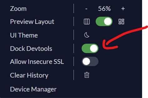 Dock Devtools Not Working When Right Clicking Inspect Issue