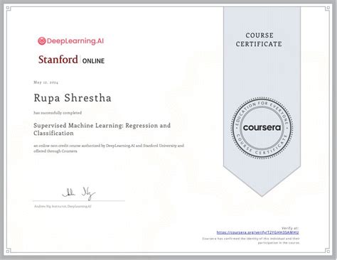 Rupa Shrestha On Linkedin Courseracertified Machinelearning Datascience
