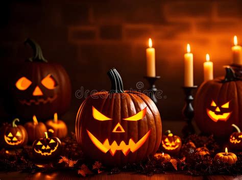 Dark Pumpkin Cinema Uhd K Halloween Stock Illustration Illustration Of Night Witch