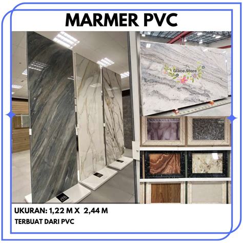 Jual Harga Pabrik Panel Marmer Pvc Hiasan Dinding Motif Marmer Batu